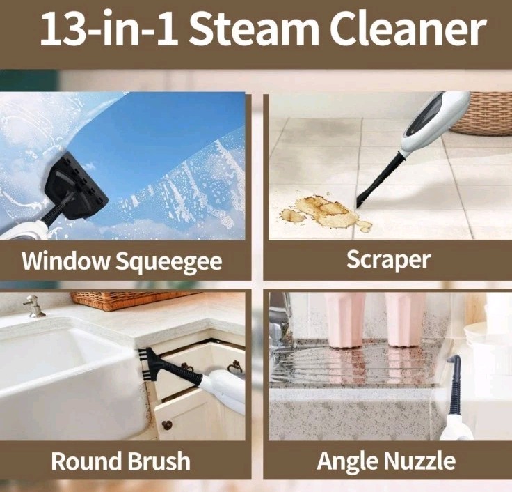 Sandoo 13 in 1 Steam Mop For Hardwood Cleaning Multipurpose, Steamer ...