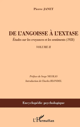 De l'angoisse à l'extase Pierre Janet Taschenbuch Französisch 2024 ...