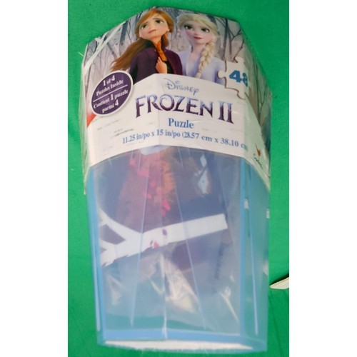 Disney Frozen 2 48-Piece Surprise Puzzle in Plastic Gem-Shaped Storage ...