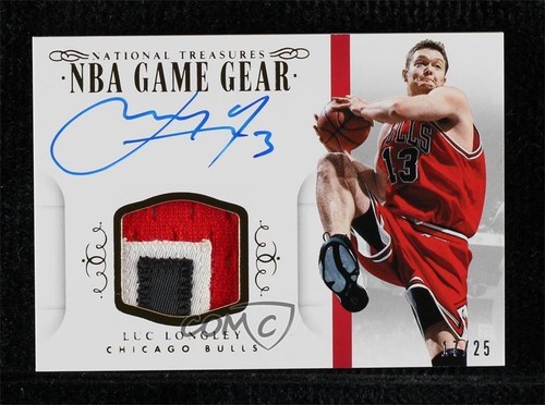 2014-15 National Treasures NBA Game Gear Signatures Prime /25 Luc ...