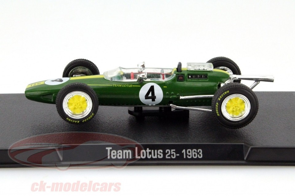 JIM CLARK LOTUS 25 1963 1:43 Scale F1 Racing Car Formula One Toy Model ...