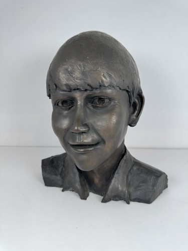 Nick Ashman Vintage Bust of A Young Boy Hand Signed Sculpture | eBay UK