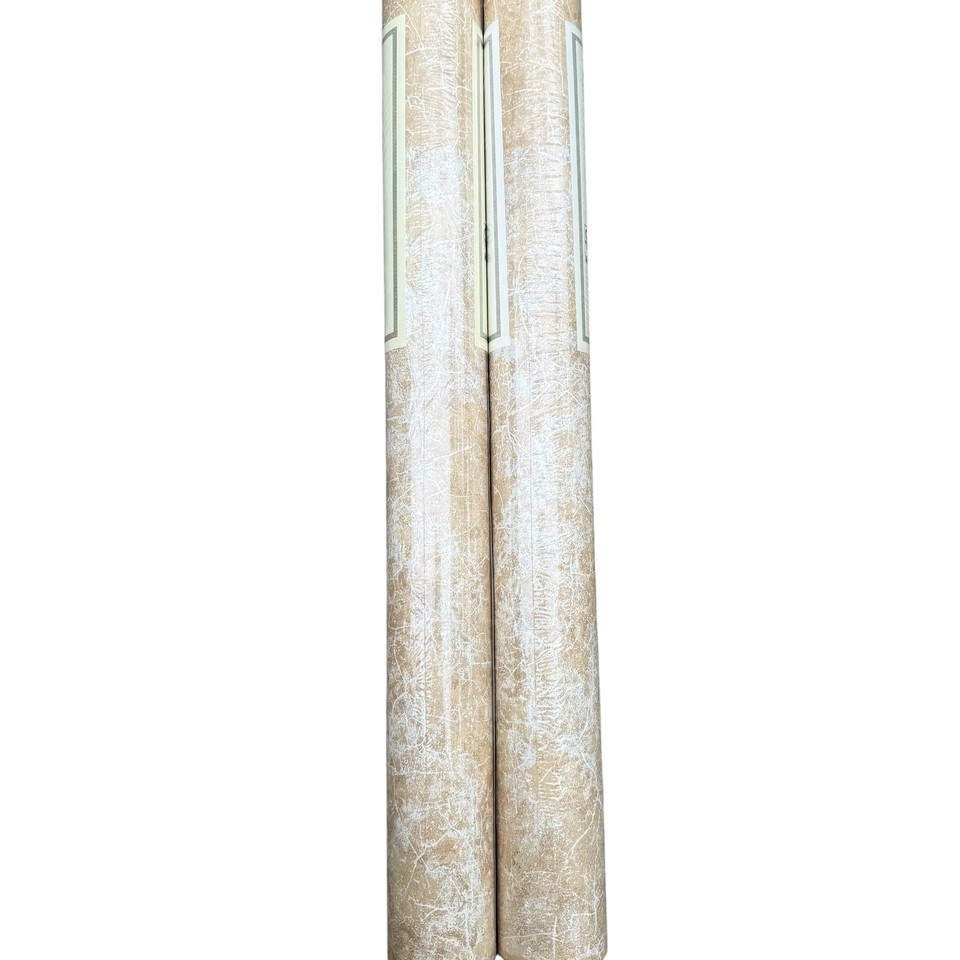 Carlisle Company Wallpaper Beige White Crackle Style CC9543 2 Rolls NEW ...