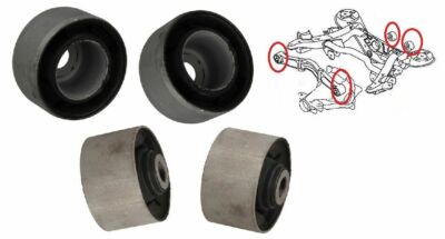 REAR DIFF DIFFERENTIAL ARM MOUNT BUSHES BUSHINGS FOR MITSUBISHI SHOGUN ...