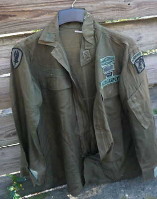 USGI Army Infantry Officer / Chopper pilot Nomex top w patches (Rack b ...