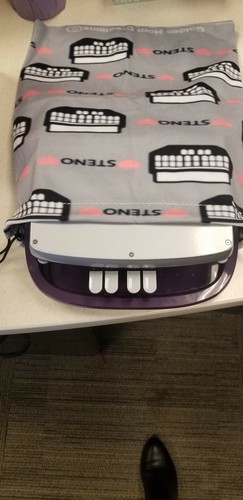 Steno stenographer court reporter ladies drawstring bag fits luminex ...