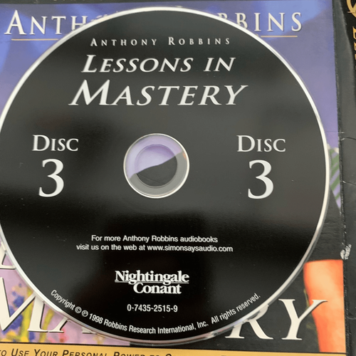 Anthony Robbins Lessons In Mastery Audiobook Disc 3 | eBay