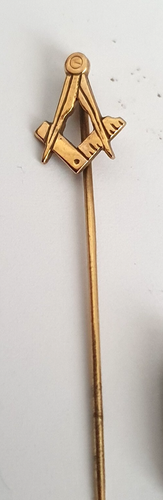 9 carat Gold Masonic Stick Pin 42mm HM London 1979 | eBay