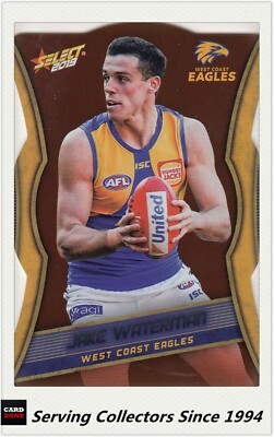 2019 SELECT AFL FOOTY STARS RED FOIL DIE CUT CARD RDC136 JAKE WATERMAN ...