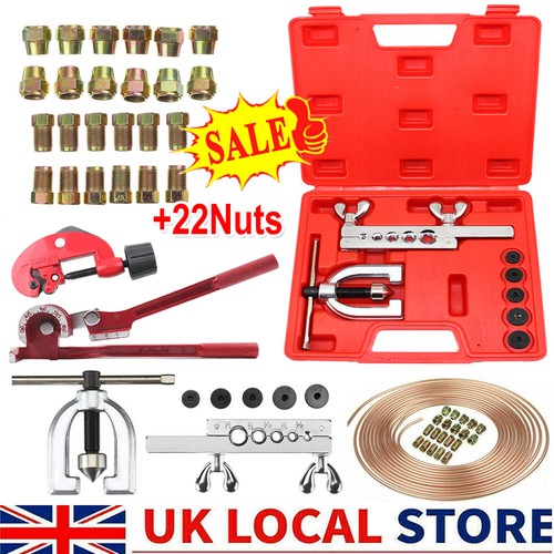 Brake Lines Repair Kit Copper Pipe Flaring Tool Cutter Bender 3/16 ...