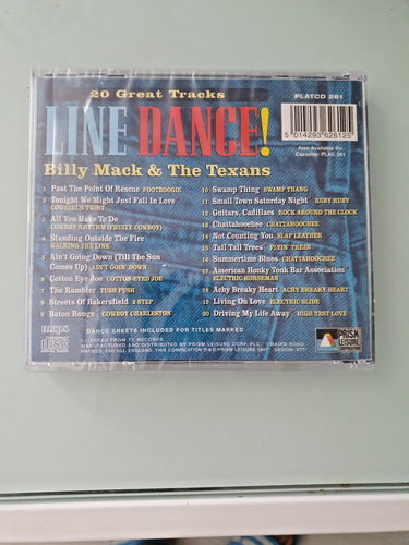 Line Dance! - Billy Mack & The Texans, 20 Track CD Album 1997 Prism ...