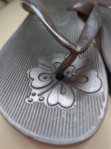 Brazilian Grendene Black Rubber Flip-Flops Beach Slippers EU-42 US-10 ...