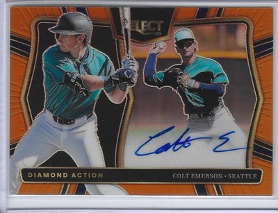 Colt Emerson 2025 Panini Select SP Orange Prizm Auto Autograph /75 ...