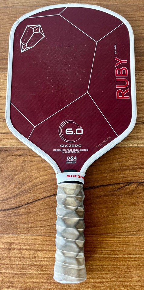 Six Zero 6.0 Ruby 16MM Pickleball Paddle -READ | eBay