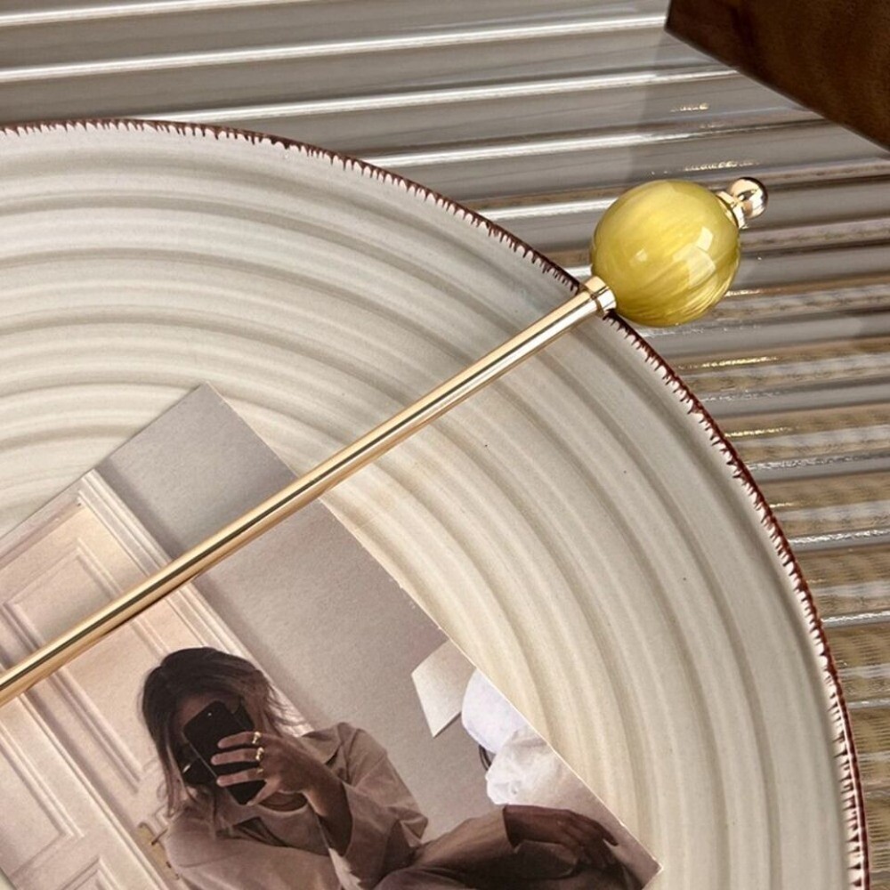 Advanced Sense Panfa Artifact Fresh Headwear Modern Round Ball Metal ...