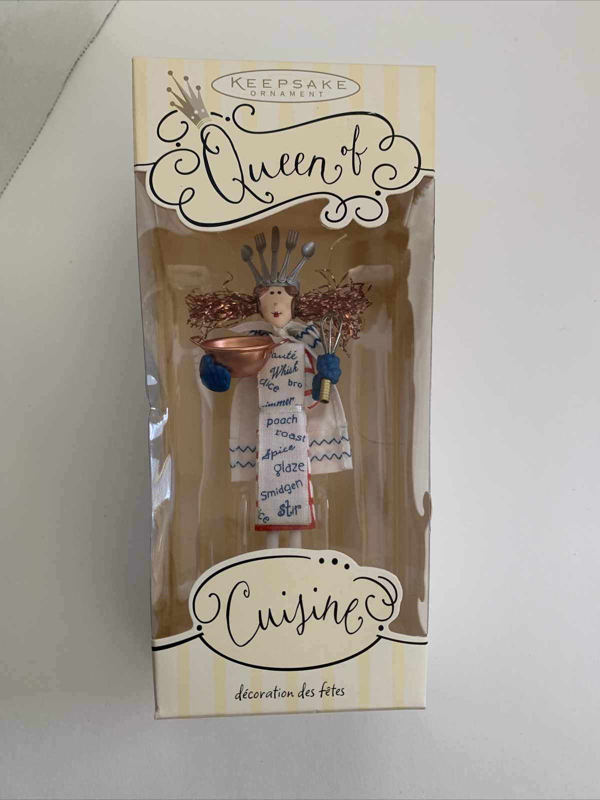 Queen of Cuisine Sue Tague Handcrafted Keepsake 2004 Hallmark Ornament ...