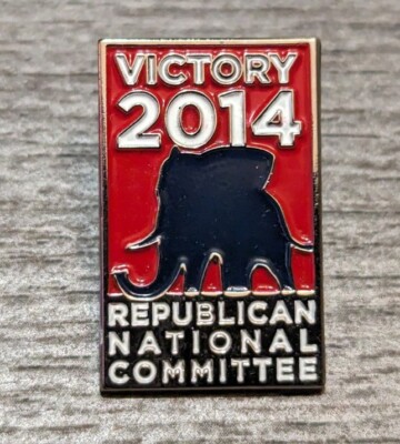 "Victory 2014 Republican National Committee" Lapel Pin With Elephant ...