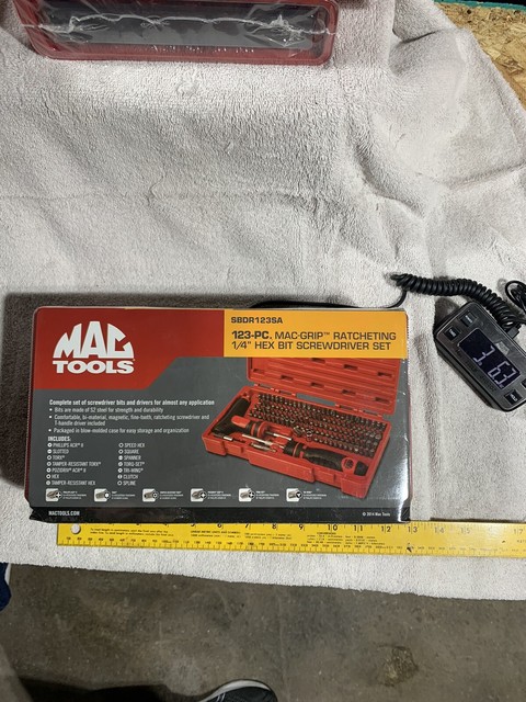 Mac Tools SBDR123SA 123 PC Mac-grip Ratcheting Screwdriver Set for sale ...