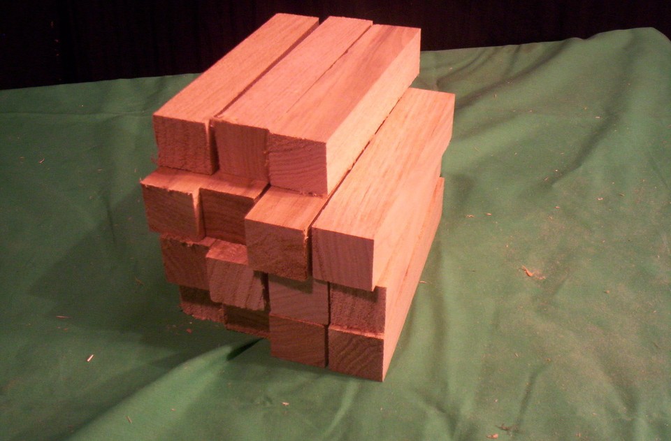 15 Piece Butternut Pen Turning Blanks 1 x 1 x 5 1/2 Carving Lumber | eBay