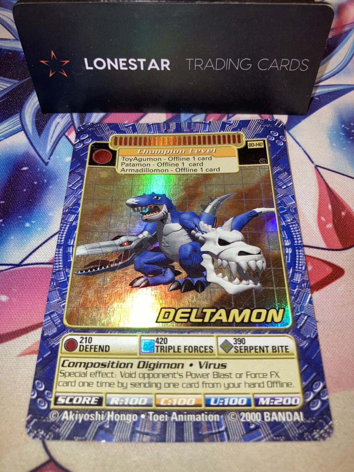 deltamon bo-140 Holo Digimon card bandai 2000 | eBay