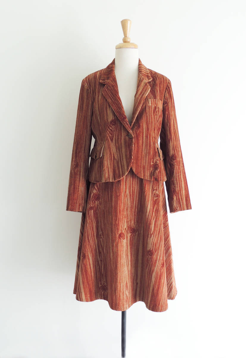 Vintage 1985 Vivienne Westwood Mini Crini Wood Print … - Gem