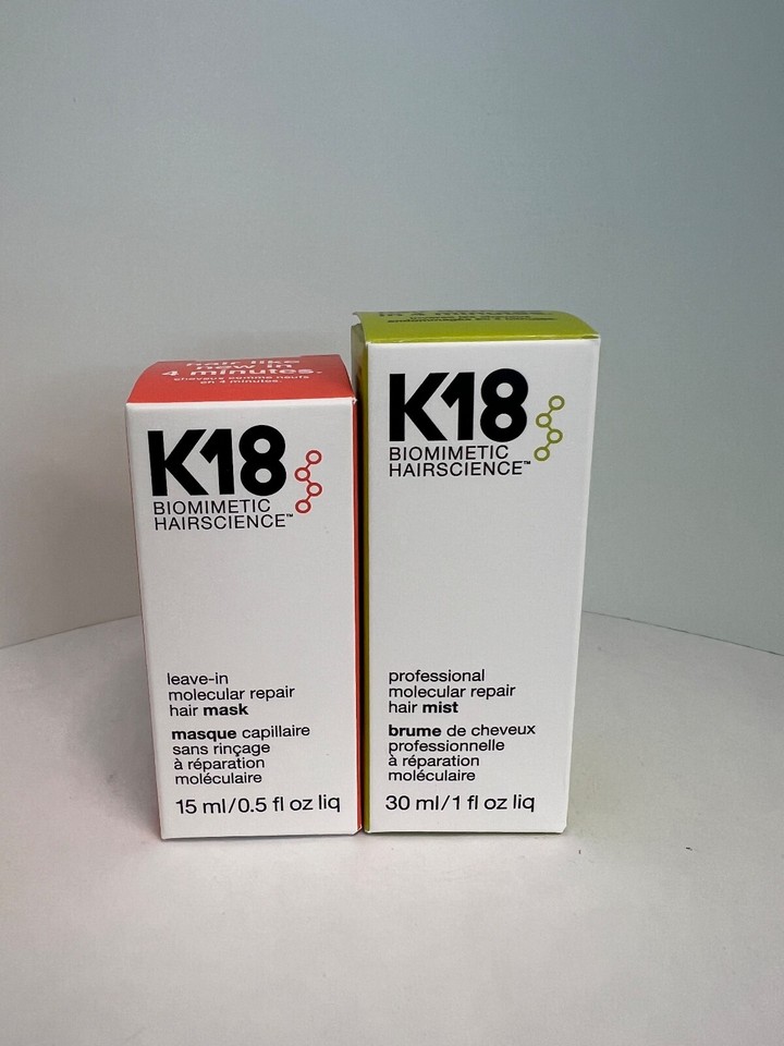 K18 Pro hair repair mini kit Molecular Repair Hair Mist + Repair Hair ...