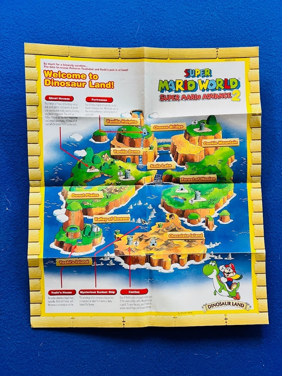 Super Mario World Map Poster