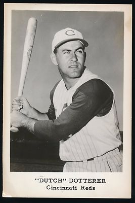 1959-60 Cincinnati Reds Team Issue Postcard -DUTCH DOTTERER (Cincinnati ...