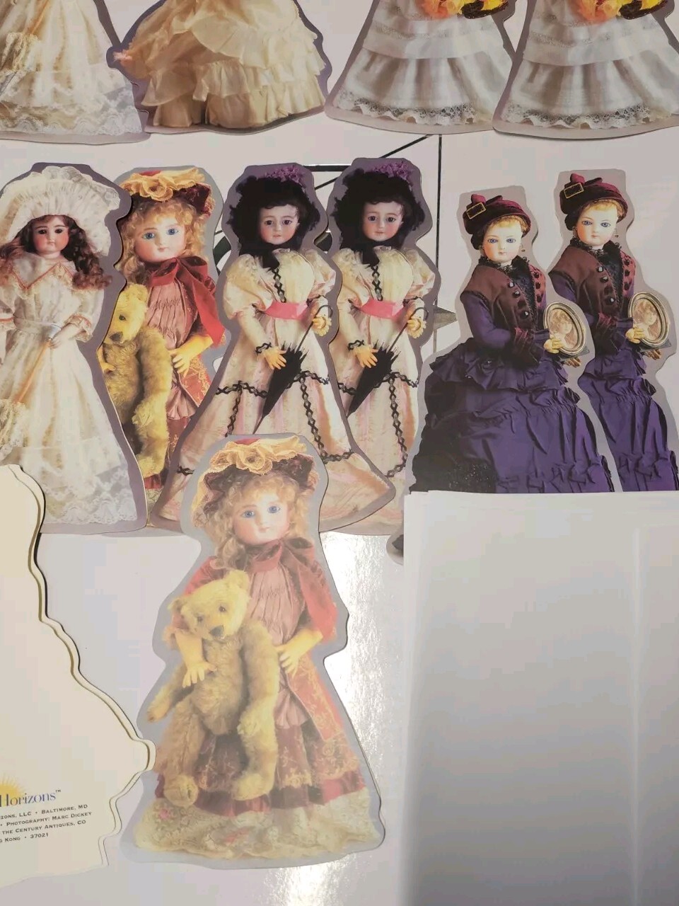 Vintage 1996 Creative Horizons ANTIQUE DOLL Cards 12 BLANK NOTE CARDS ...