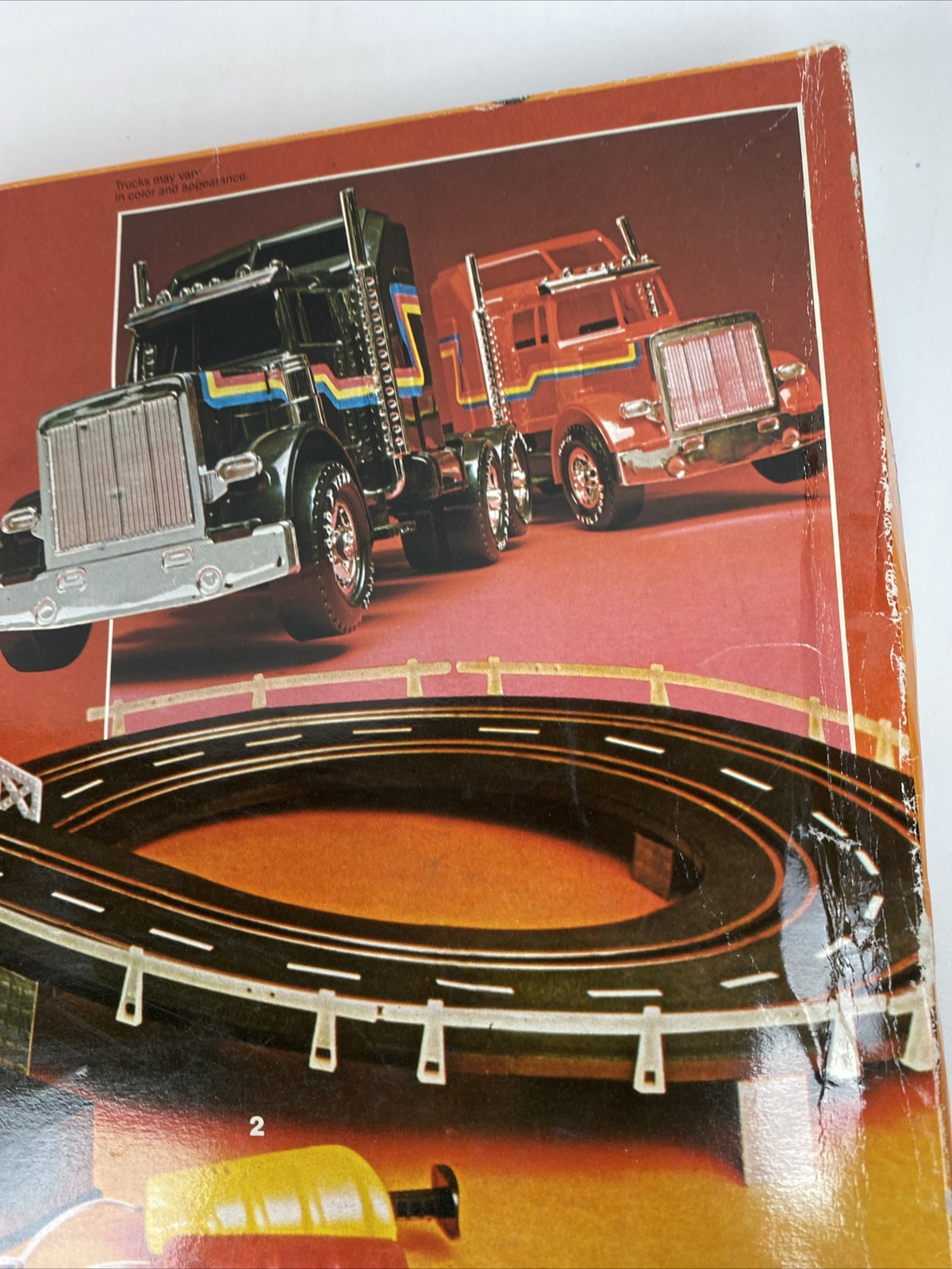 Super Rare 70s/80s VINTAGE PLAYTIME BIG RIG TRUCK RACE SET SLOT CAR IN ...