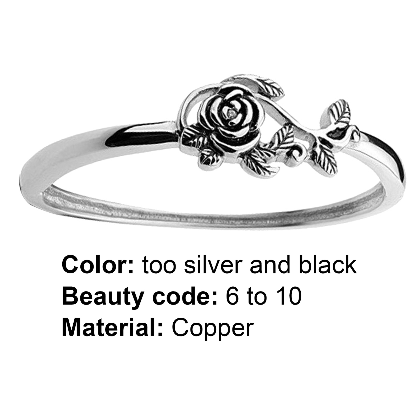 Party Ring Silver Plated Style Glossy Chic Promise Ring Lightweight ...