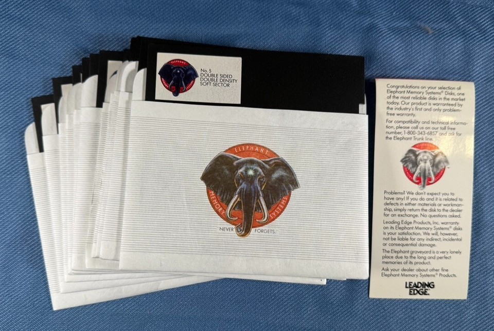 Collector: Original Elephant Memory Systems 5 1/4 Floppy Disks w BONUS ...