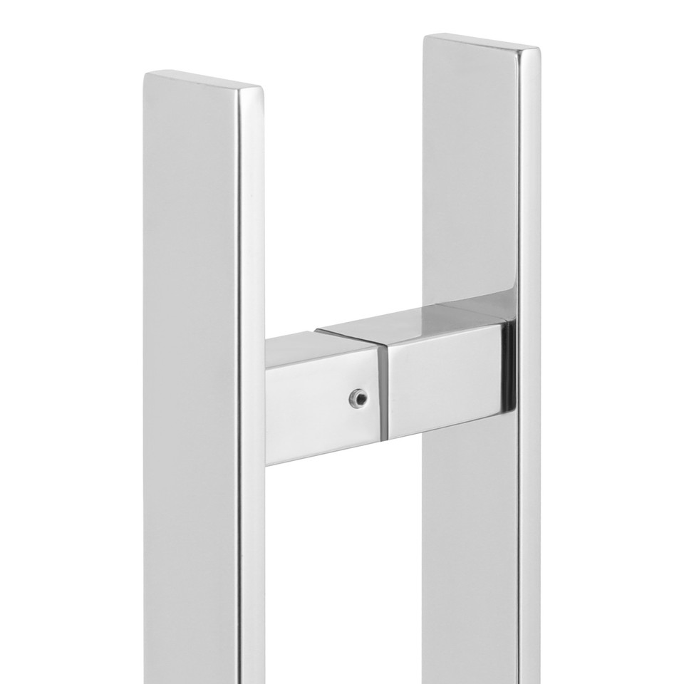Stainless Steel Double Sided Push Pull Door Handle, H-shaped Door Pull ...