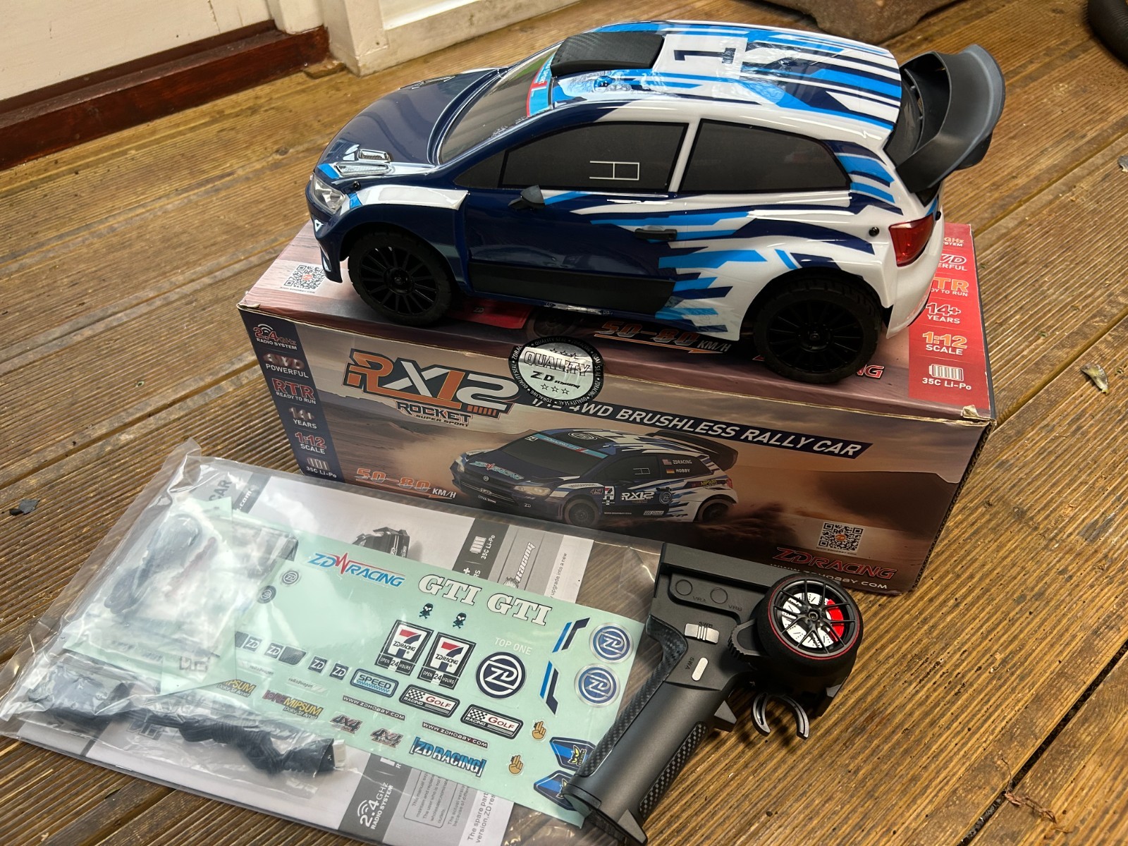 ZD Racing RX12 RC Car 1:12 Scale Brushless 70KM/H High Speed 4WD Rally ...