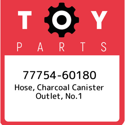 77754-60180 Hose, Charcoal Canister Outlet, No.1 Toyota, New Genuine ...