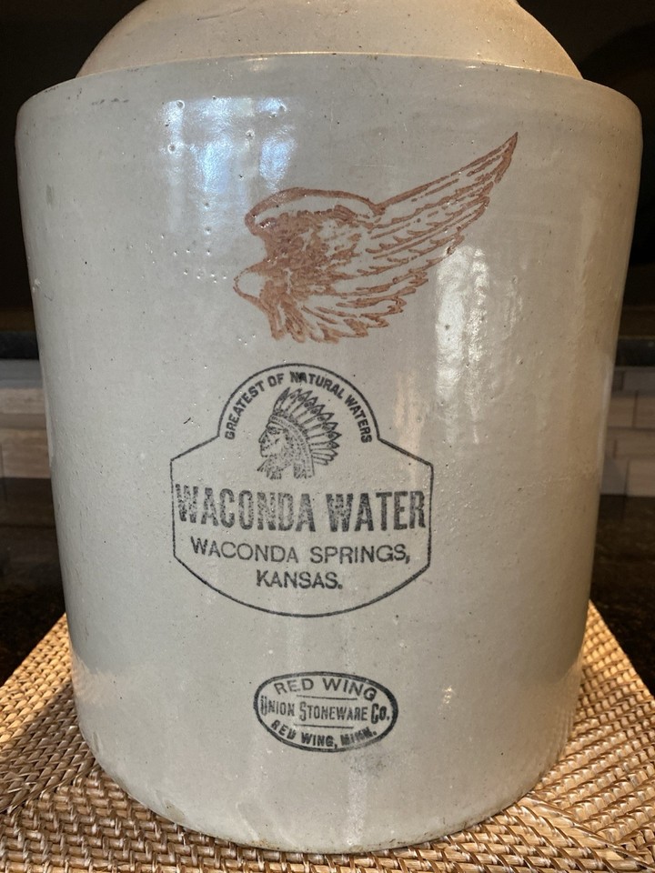 Red Wing Waconda Springs Kansas 5Gallon HTF Jug! | eBay