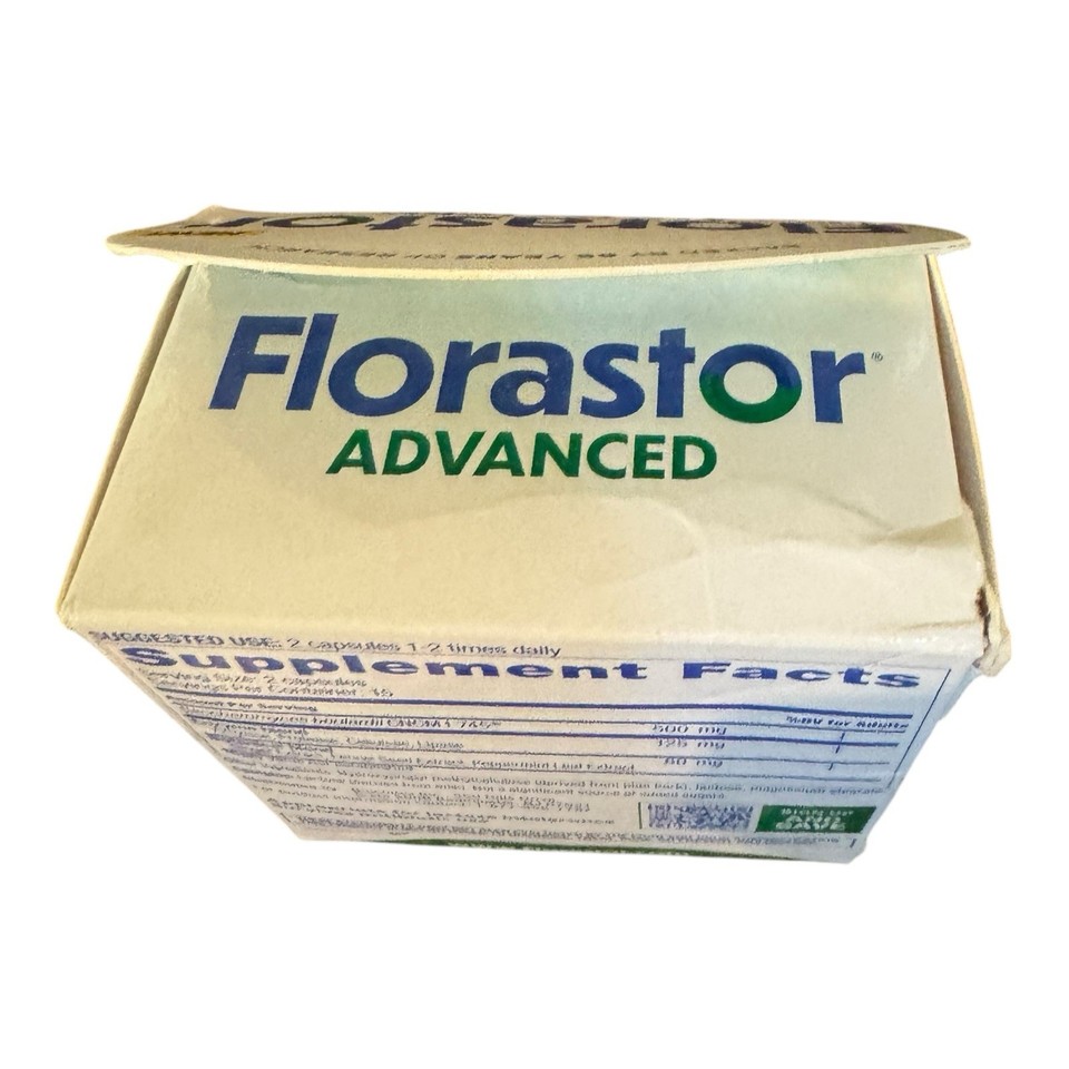 Florastor Advanced Gas and Bloat Probiotic Supplement - 30 Capsules EXP ...