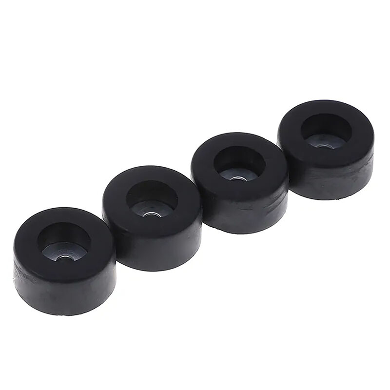4PCS Cabinets Rubber Feet Damper Pad Base Durable Black 38X20mm Large ...