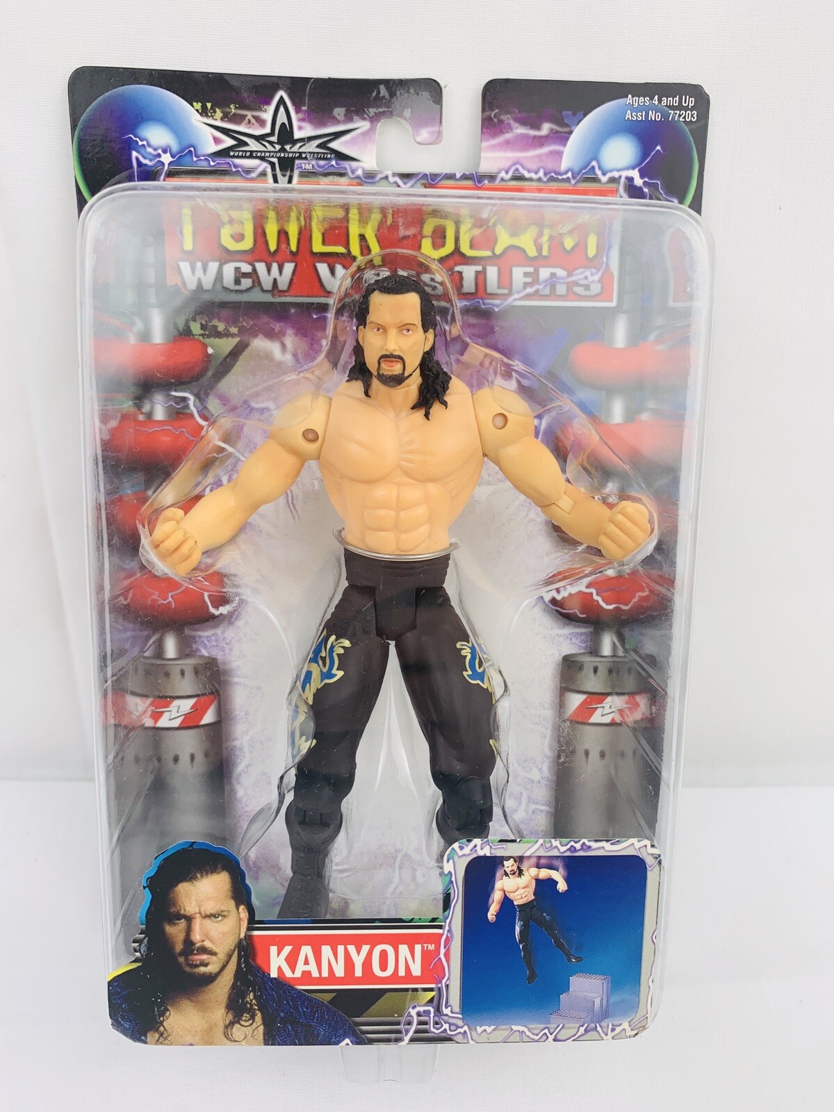 2000 WCW Power Slam Wrestlers Kanyon Wrestling Action Figure Toy Biz ...