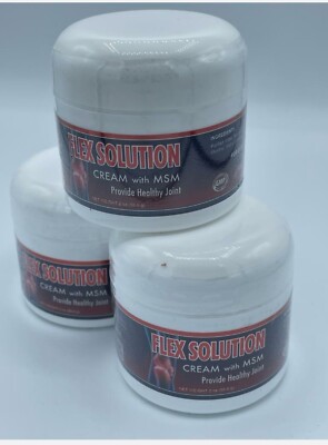Pack of 3 Flex Solution Cream w/ MSM pain relief Crema dolor ...
