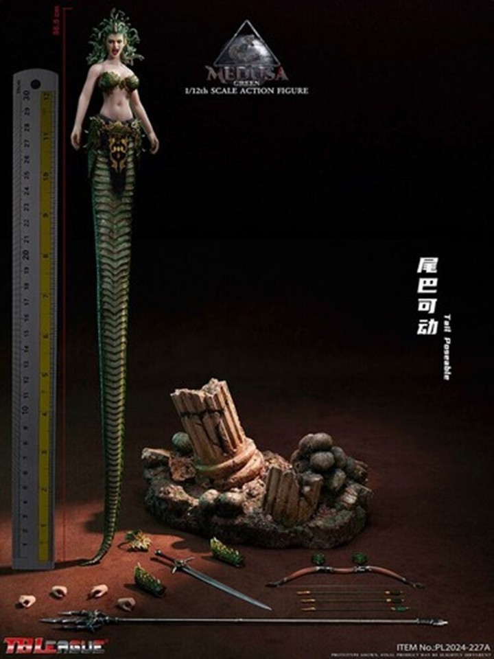 1/12 TBLeague PL2024-227A Greek Mythology Medusa Green Action Figure | eBay