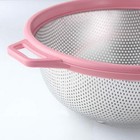 Stainless Steel Colander With Handle and Legs Large Metal Strainer 5 ...