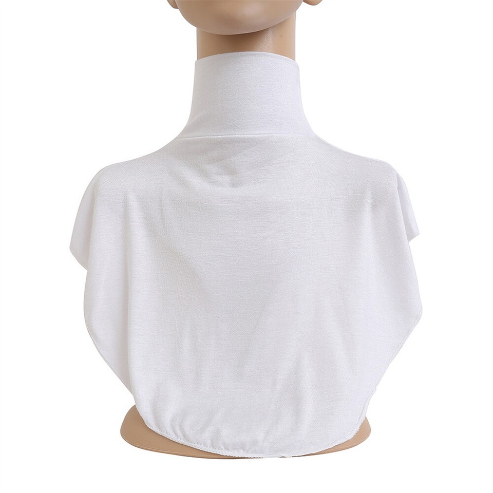 Islamic Neck Cover Fake Collar Women Muslim Full Cover Turtleneck Half ...
