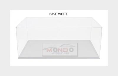 1:18 VETRINA DISPLAY BOX Vetrina Plastic Base White Cm 33.5x17.3x13 ...