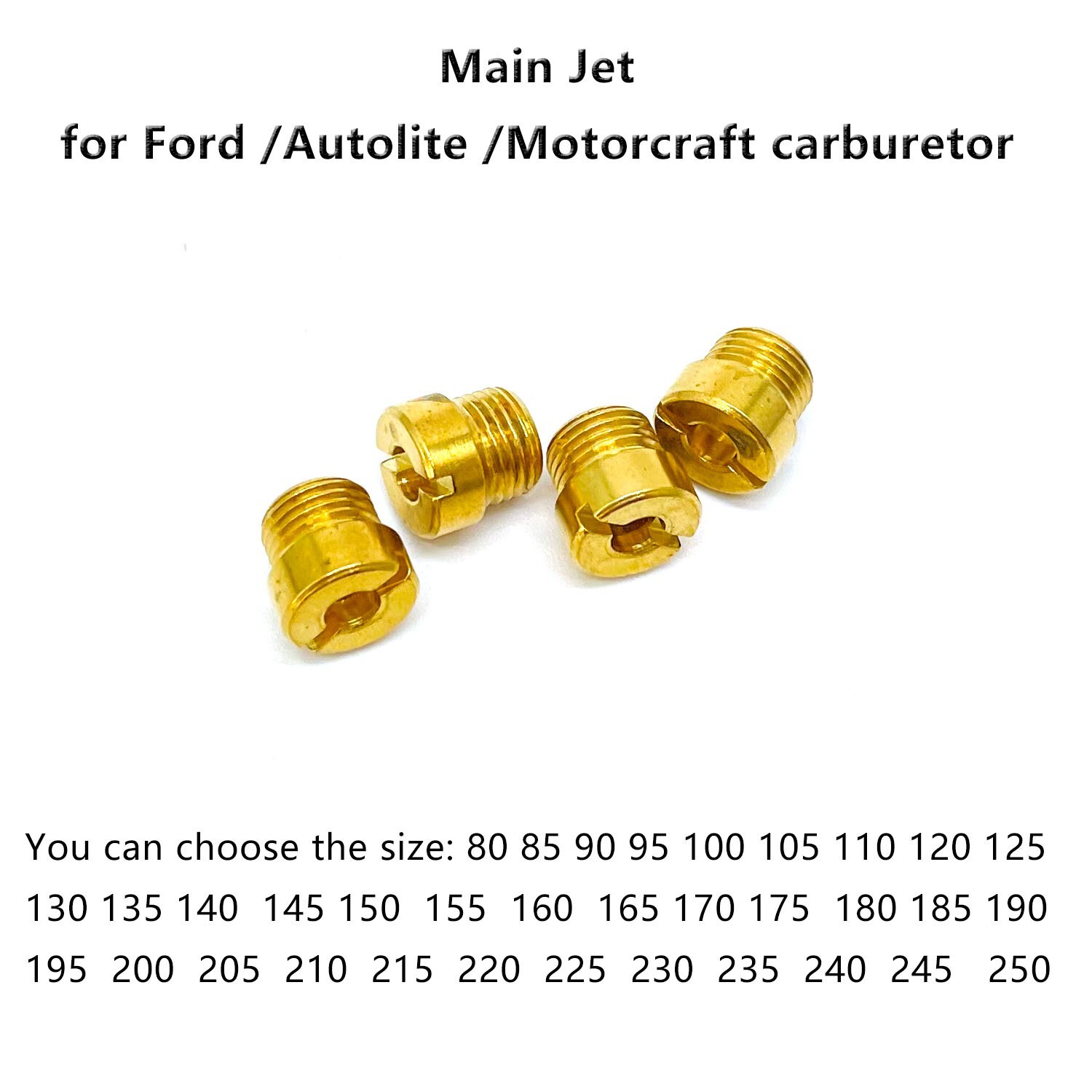 Main Jet Fits Autolite Motorcraft Ford 1100 2100 2150 4100 4300 4350 ...