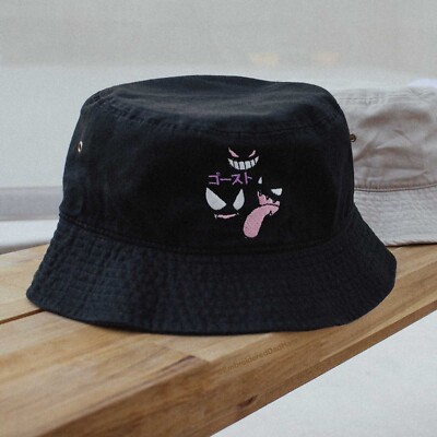 Ghost Type Gengar, Ghastly ,Haunter Anime Embroidered Bucket Hat | eBay