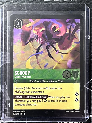 Disney Lorcana: Shimmering Skies - SUPER RARE Scroop Foil 82/204 | eBay