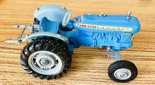 1968 Corgi #67 Ford 5000 Super Major Blue Tractor Vintage Farm Toy 3.5 ...