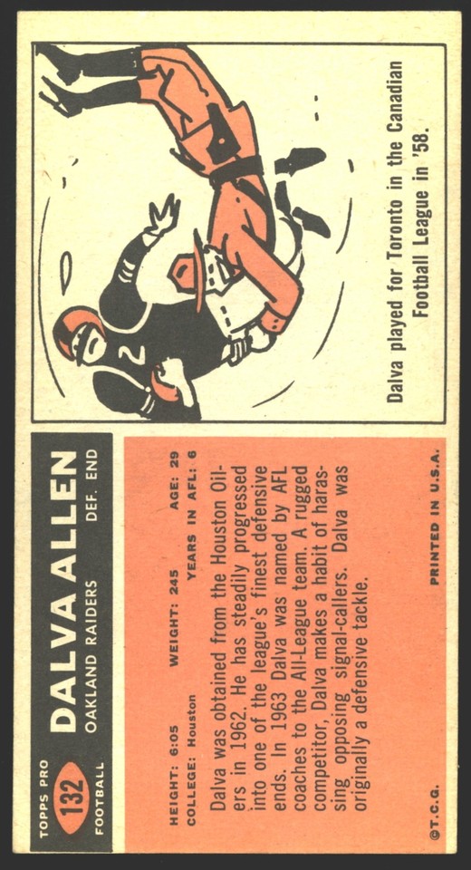 1965 Topps #132 Dalva Allen - EX | eBay