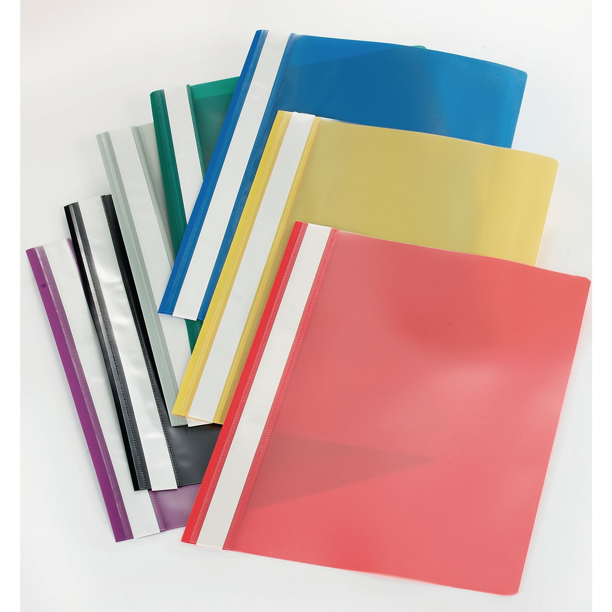 Assignment Folders Plastic Colored Plastic Folders (12 Pack,